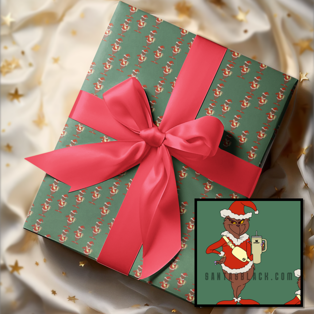 Anotha Boujee Grinch – Black Santa Wrap